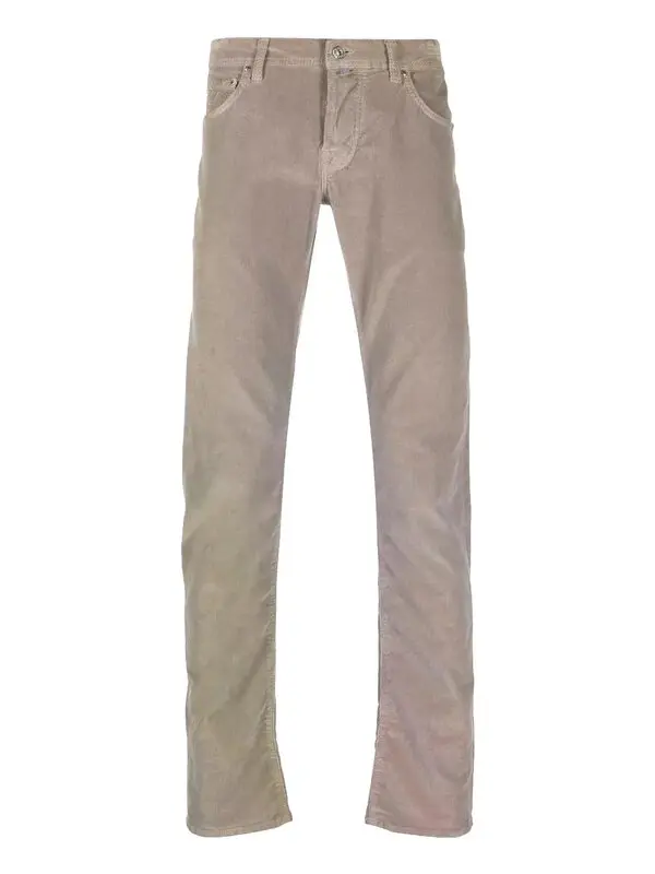 JACOB COHЁN Corduroy Slim-fit Trousers - Brown