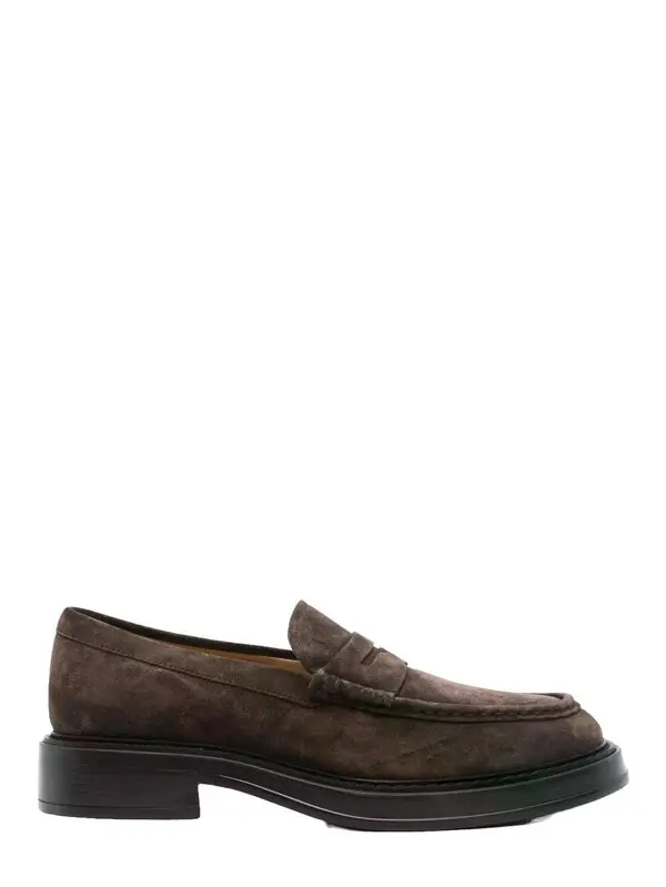 TOD'S Suede Loafers - Brown