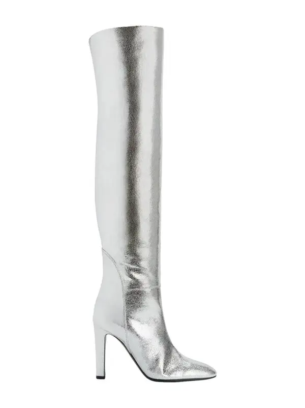 GIUSEPPE ZANOTTI 105mm Hattie Knee-high Boots - Silver