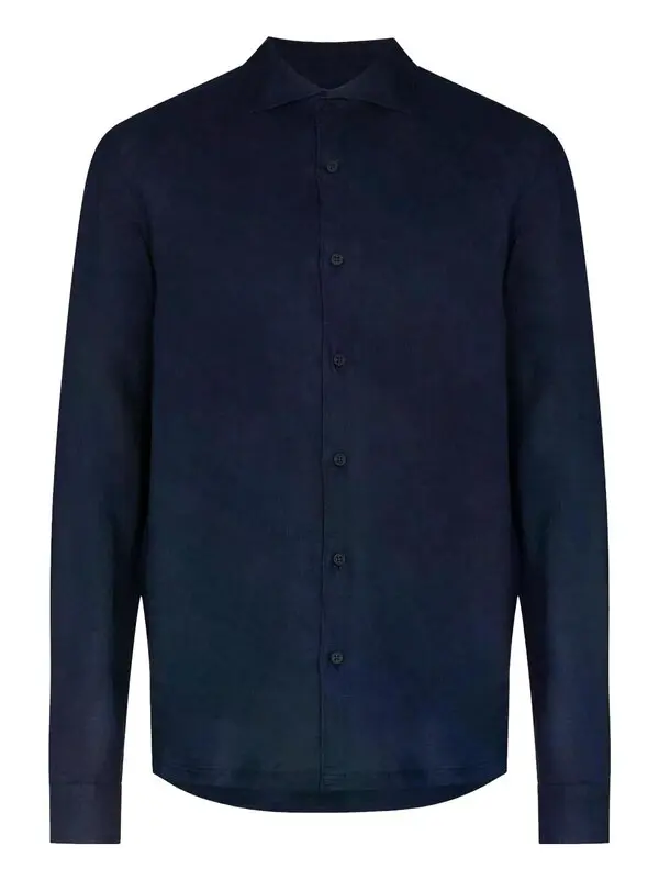Orlebar Brown Giles Long-sleeve Shirt - Blue