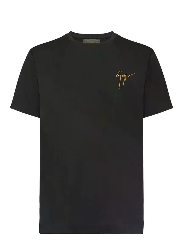 GIUSEPPE ZANOTTI Lr-01 Cotton T-shirt - Black