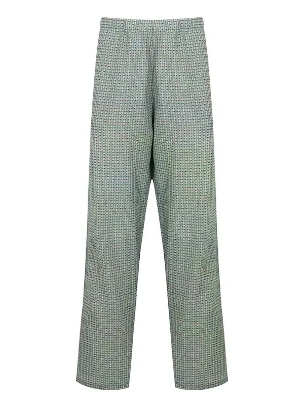 AMIR SLAMA Cropped Straight-leg Trousers - Green