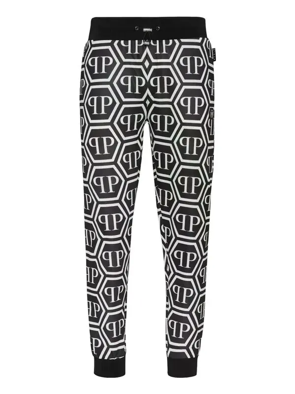 Philipp Plein Monogram Track Pants - Black