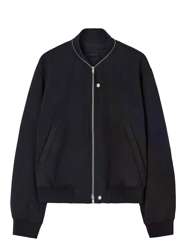 JIL SANDER Zip-up Bomber Jacket - Blue