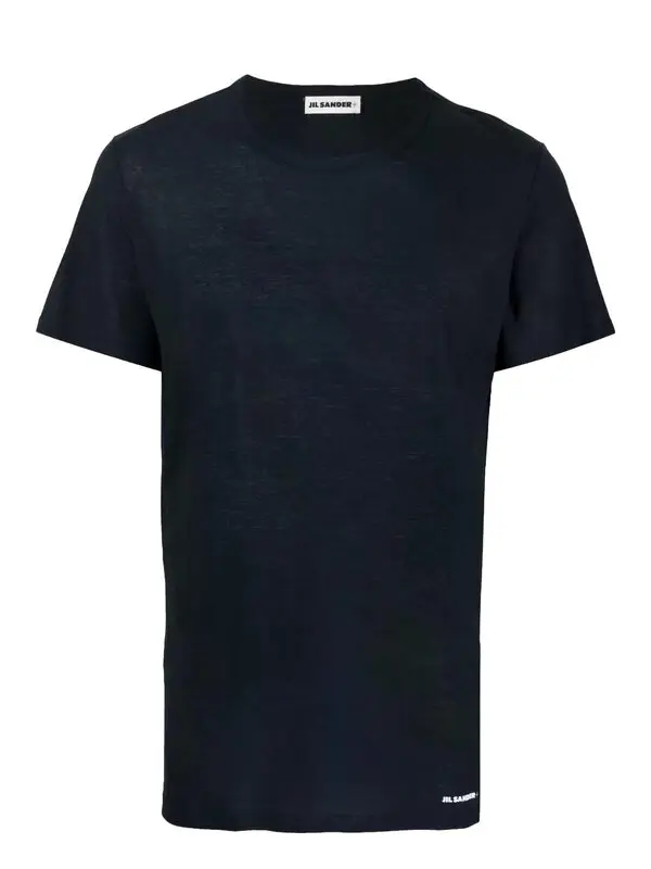 JIL SANDER Crew-neck Fitted T-shirt - Blue