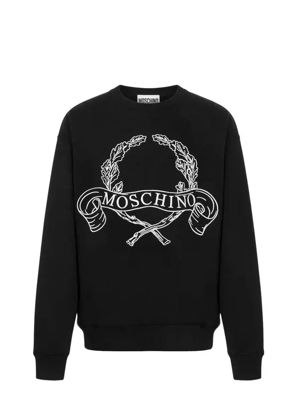 Moschino Embroidered Logo Sweatshirt - Black