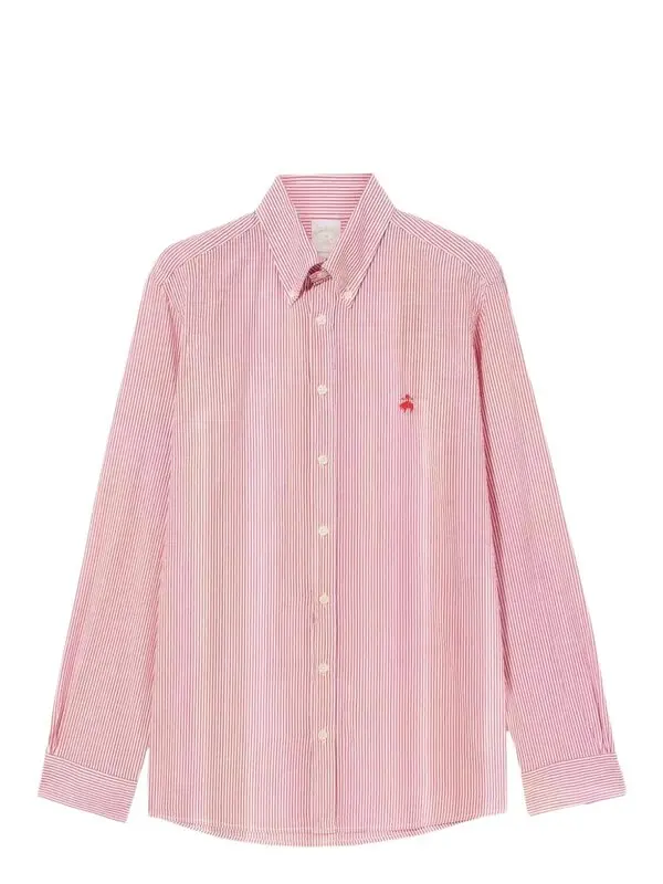 Brooks Brothers Striped Button-up Shirt - Red