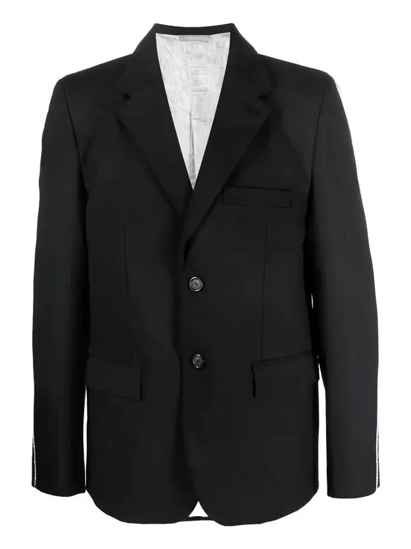VTMNTS Single-breasted Wool Blazer - Black