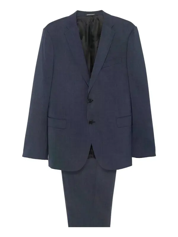 Emporio Armani Single-breasted Slim Suit - Blue