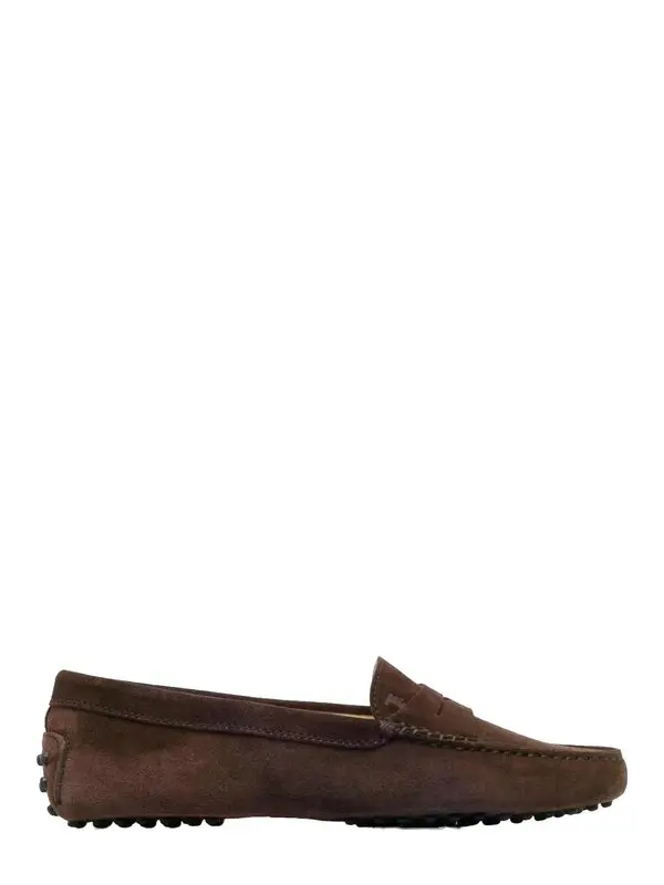 TOD'S Gommino Suede Driving Moccasins - Brown