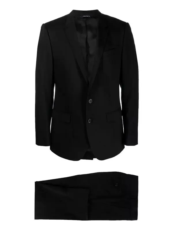 Dolce & Gabbana Dg Essentials Single-breasted Suit - Black
