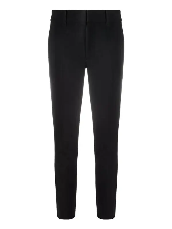 Vince High-waist Cropped Skinny Trousers - Black