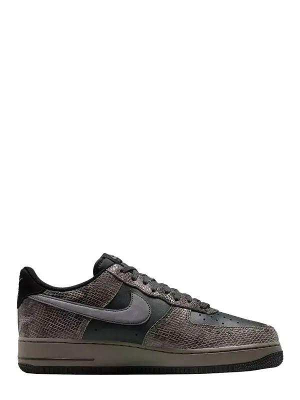 Nike Air Force 1 Low Off Noir Snakeskin Sneakers - Black