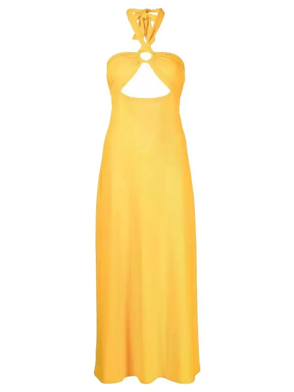 Solid & Striped The Tati Cut-out Dress - Orange