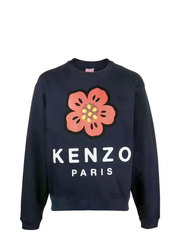 Kenzo Boke Flower Crew-neck Sweatshirt - Blue