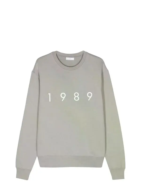 1989 STUDIO Logo-print Crewneck Sweatshirt - Grey