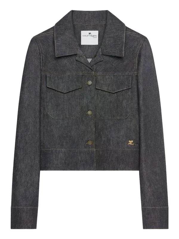 COURREGES Denim Jacket - Grey