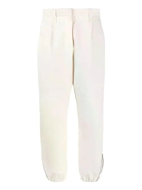 Brunello Cucinelli Balloon-leg Cotton Trousers - Neutrals