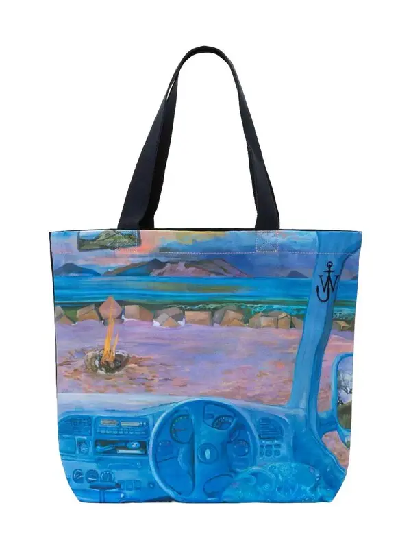 JW Anderson Canvas Tote Bag - Blue