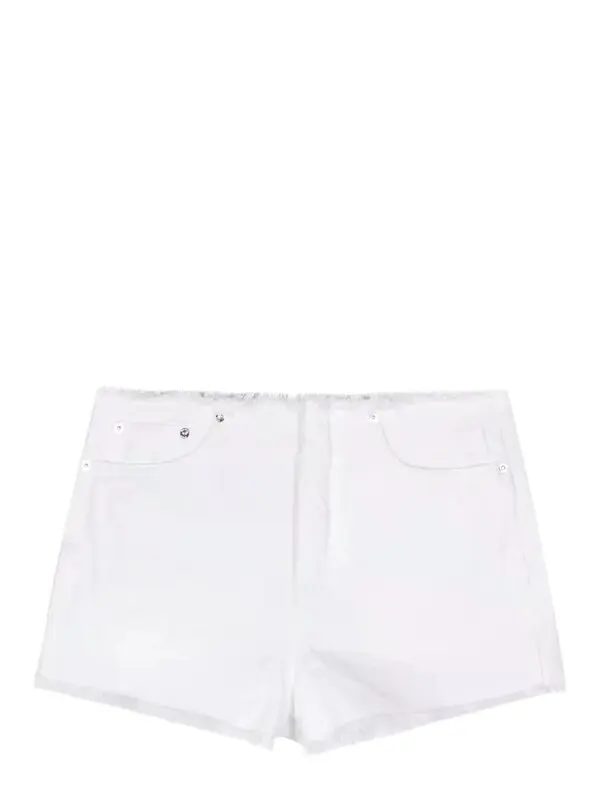 Michael Kors Frayed Denim Shorts - White