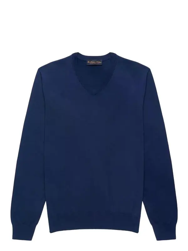Brooks Brothers Fine-knit Jumper - Blue