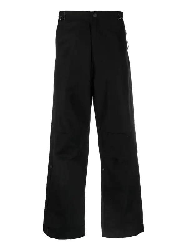 MAHARISHI Tonal-print Loose Snopants Trousers - Black