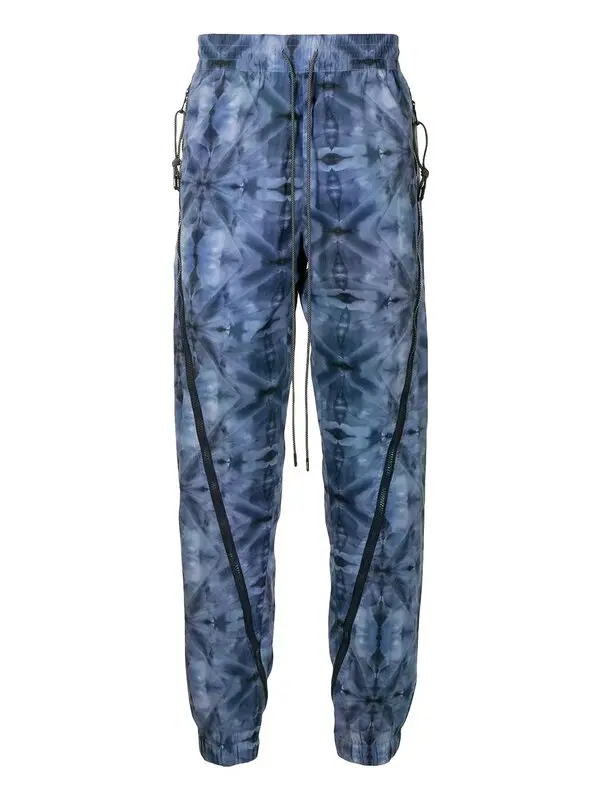 MOSTLY HEARD RARELY SEEN Kaleidoscope Zipped Jogging Trousers - Blue