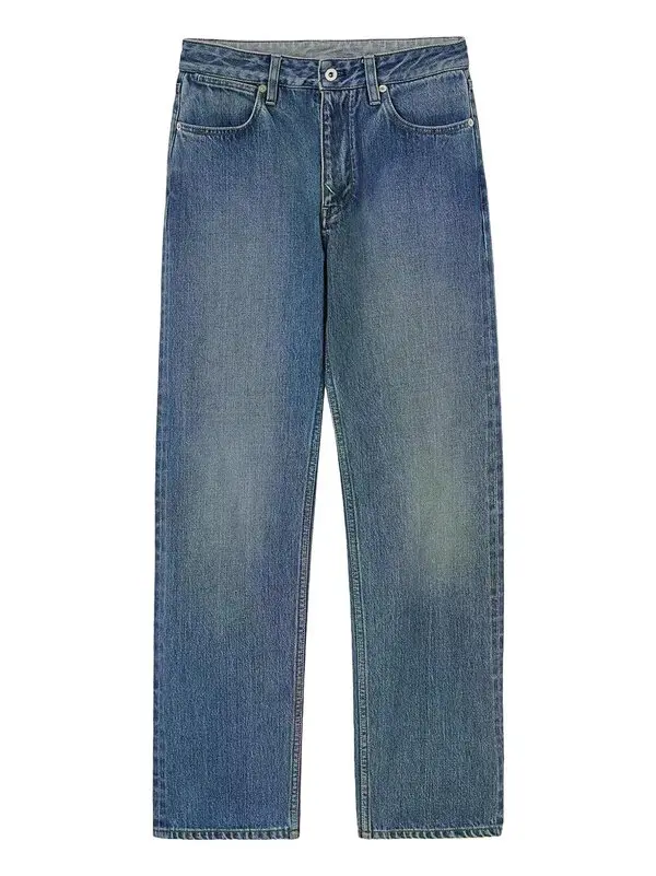 JIL SANDER Logo-appliqué Straight-leg Jeans - Blue