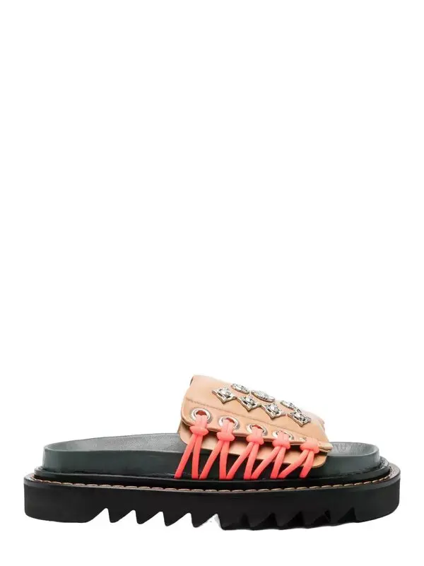 Toga Studded Platform Sandals - Neutrals