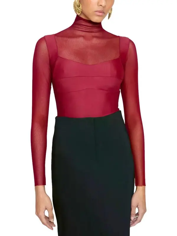 ATU BODY COUTURE Paneled Bodysuit - Red