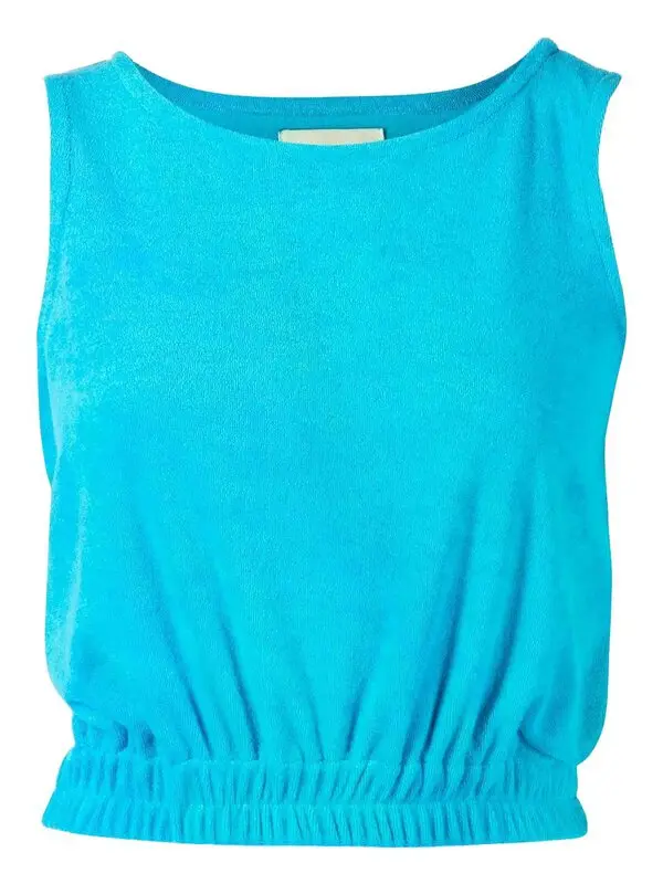 BAMBAH Sleeveless Terry Top - Blue