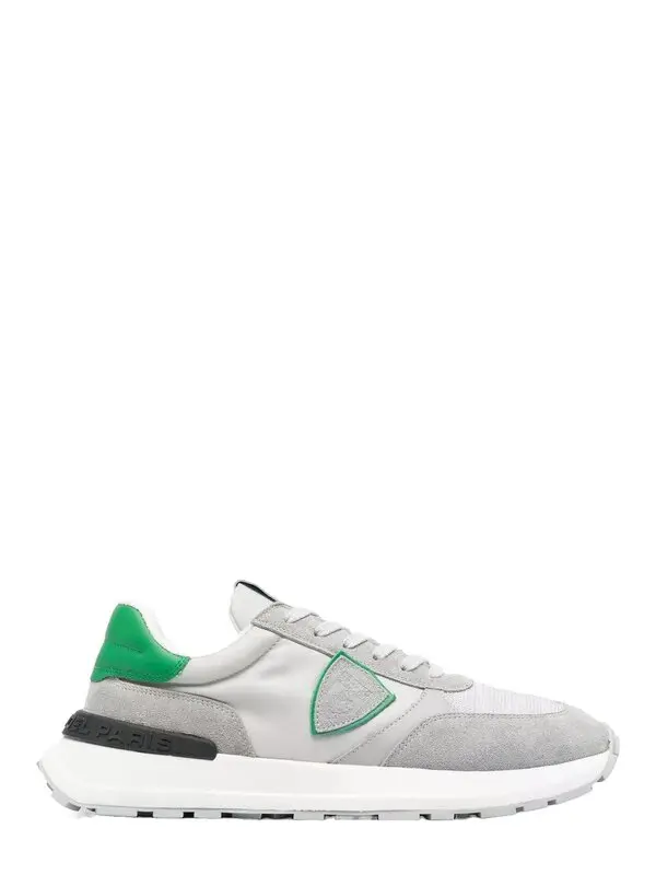 Philippe Model Logo-patch Low-top Sneakers - Grey