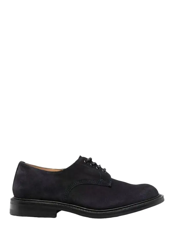 TRICKER'S Danielo Round-toe Derby Shoes - Blue