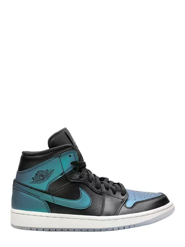 JORDAN 1 Mid Iridescent Sneakers - Black