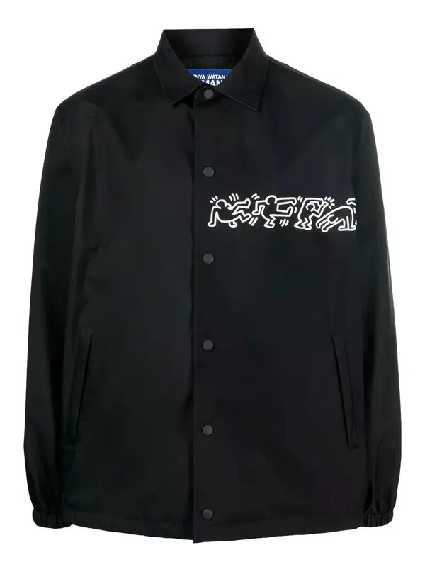 Junya Watanabe Keith Haring Print Shirt Jacket - Black