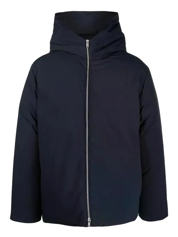 JIL SANDER Hooded Padded Jacket - Blue