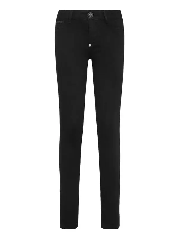 Philipp Plein Mid-rise Skinny Jeans - Black