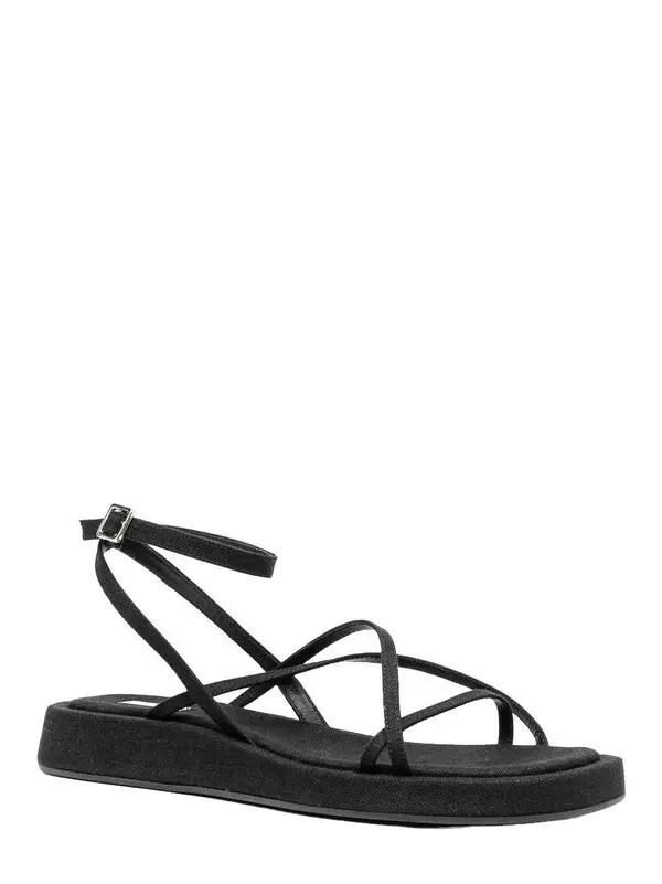 GIABORGHINI Rosie Crossover-strap Sandals - Black