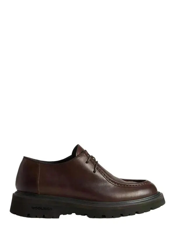 Woolrich Leather Derby Shoes - Brown