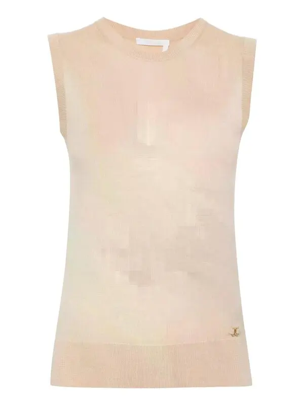 Chloé Sleeveless Wool Jumper - Neutrals