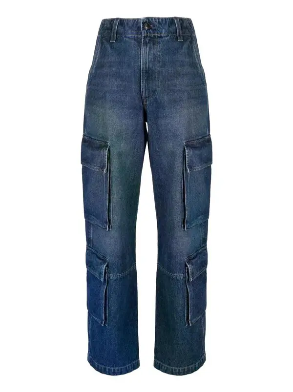 Citizens Of Humanity Delena High-waisted Cargo Jeans - Blue