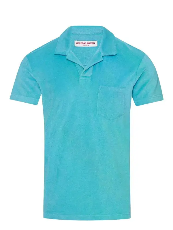Orlebar Brown Terry Polo Shirt - Blue