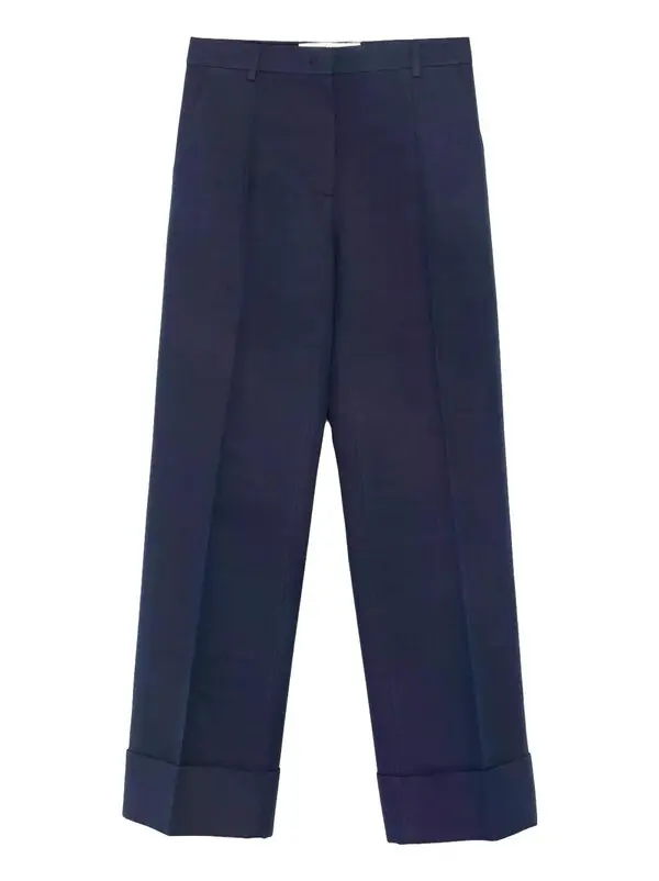 Valentino Garavani Crepe Trousers - Blue