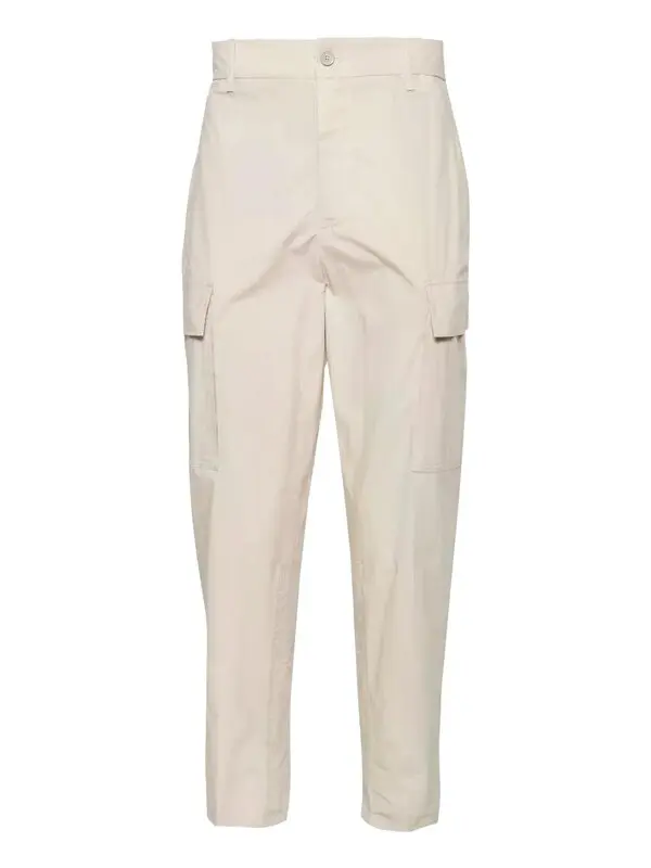 Etro Straight-leg Poplin Trousers - Neutrals