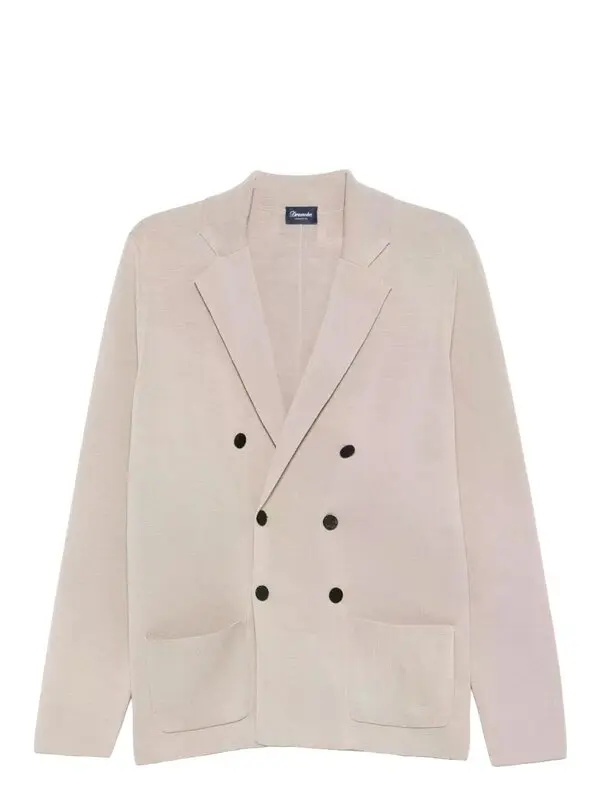 DRUMOHR Knitted Blazer - Neutrals