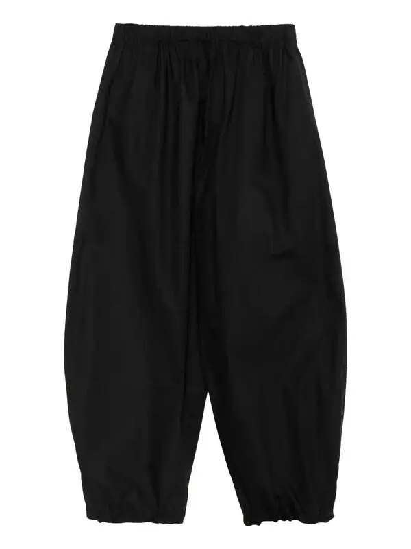 Pinko Cotton Tapered Trousers - Black