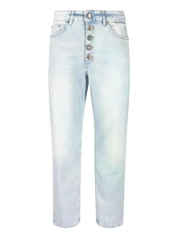 DONDUP Mid-rise Cropped Jeans - Blue
