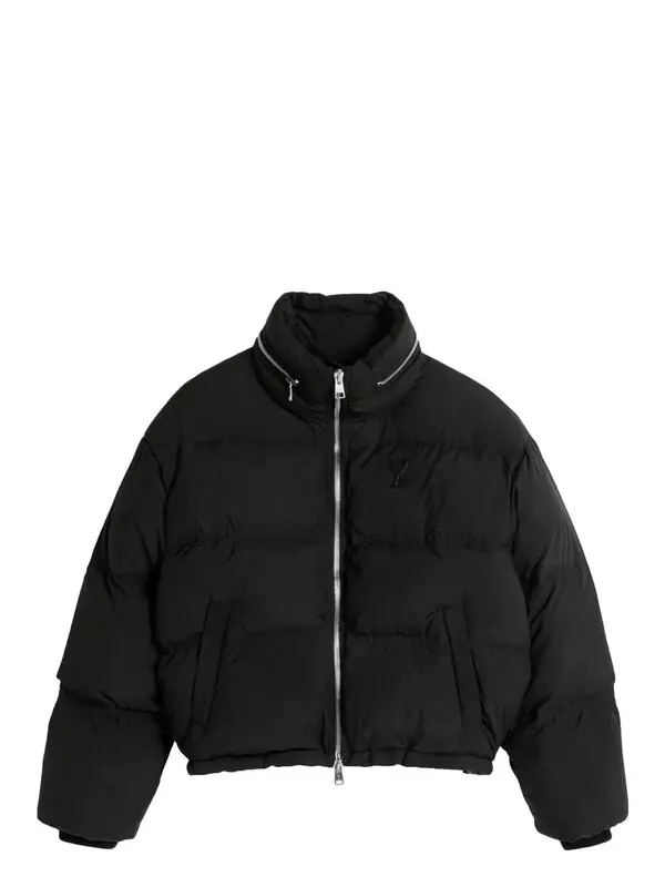 AMI Paris De Coeur Down Puffer Jacket - Black