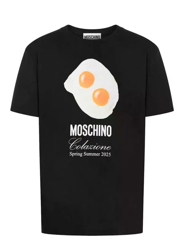 Moschino Egg-print T-shirt - Black