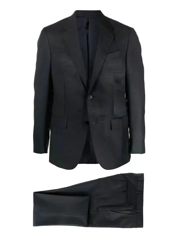 Zegna Single-breasted Two-piece Suit - Black